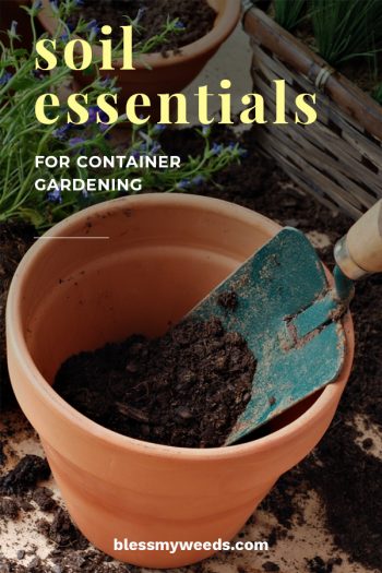Soil Essentials For Container Gardening ~ Bless My Weeds