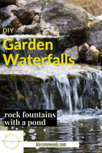 DIY Garden Waterfalls : Rock Fountain, Small - DIY Yard - blessmyweeds.com